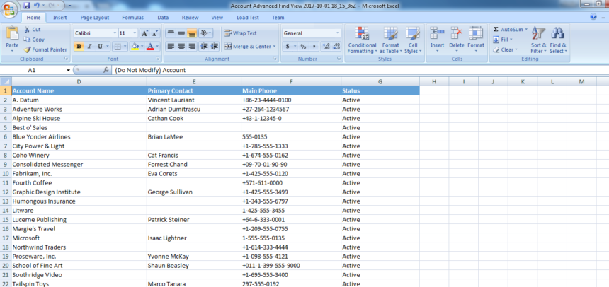 Enhanced New Microsoft Excel Work Experience With MS CRM