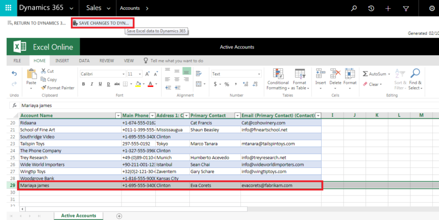 Enhanced New Microsoft Excel Work Experience With MS CRM