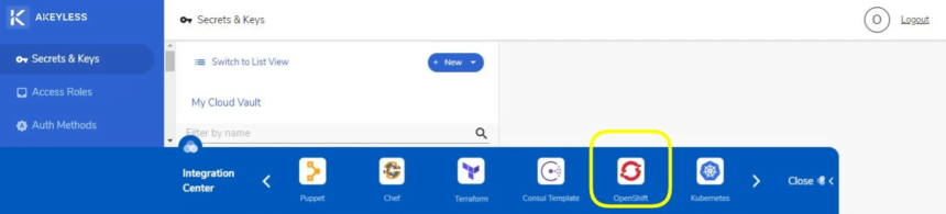 How To Manage OpenShift Secrets With Akeyless Vault